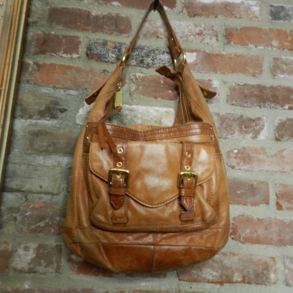 Steve Madden | Bags | Steven Steve Madden Vtg Brown Leather Hobo Purse ...